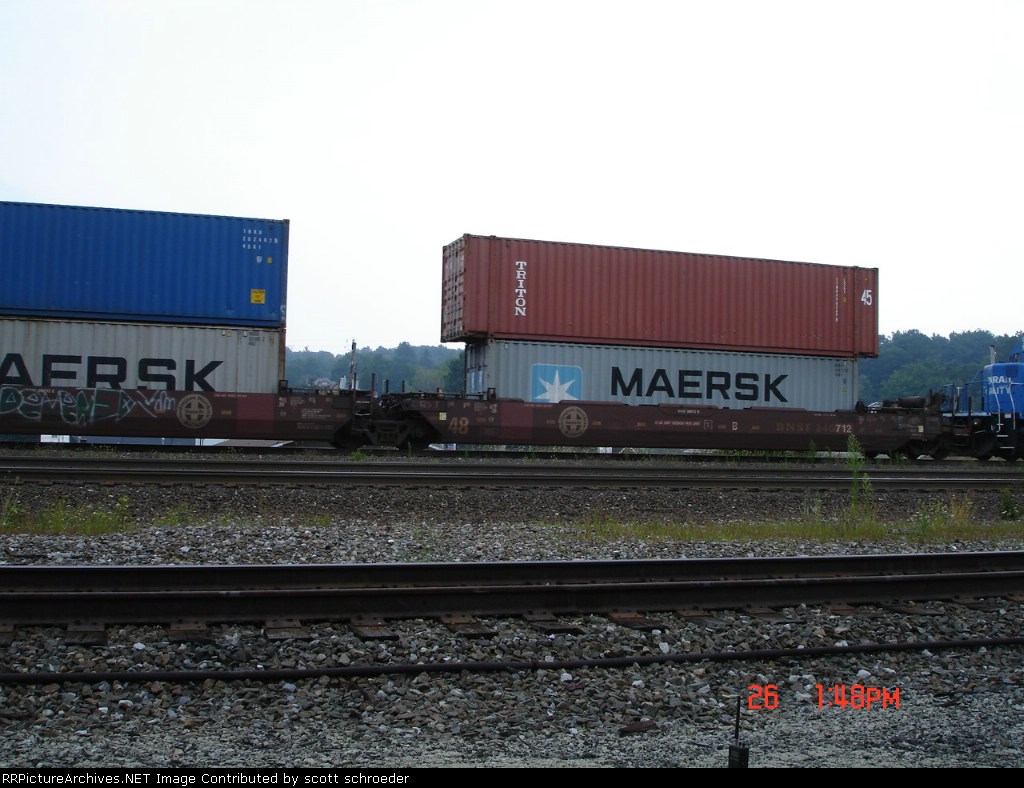 BNSF 240712B Double Stackcar EB